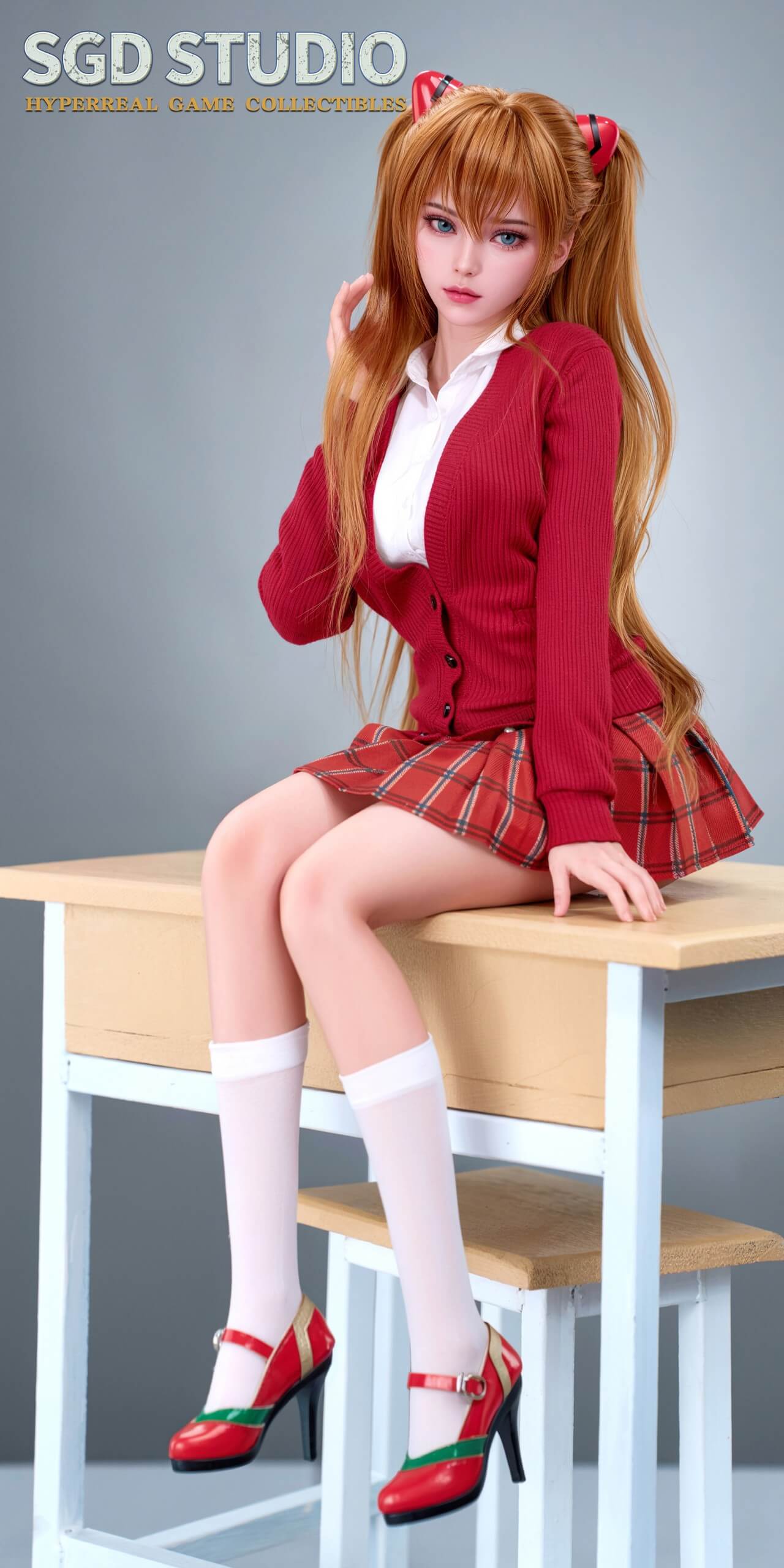 SGD-005 / SGD-006 – Ayanami & Asuka 1/3 Scale Silicone Articulated ...