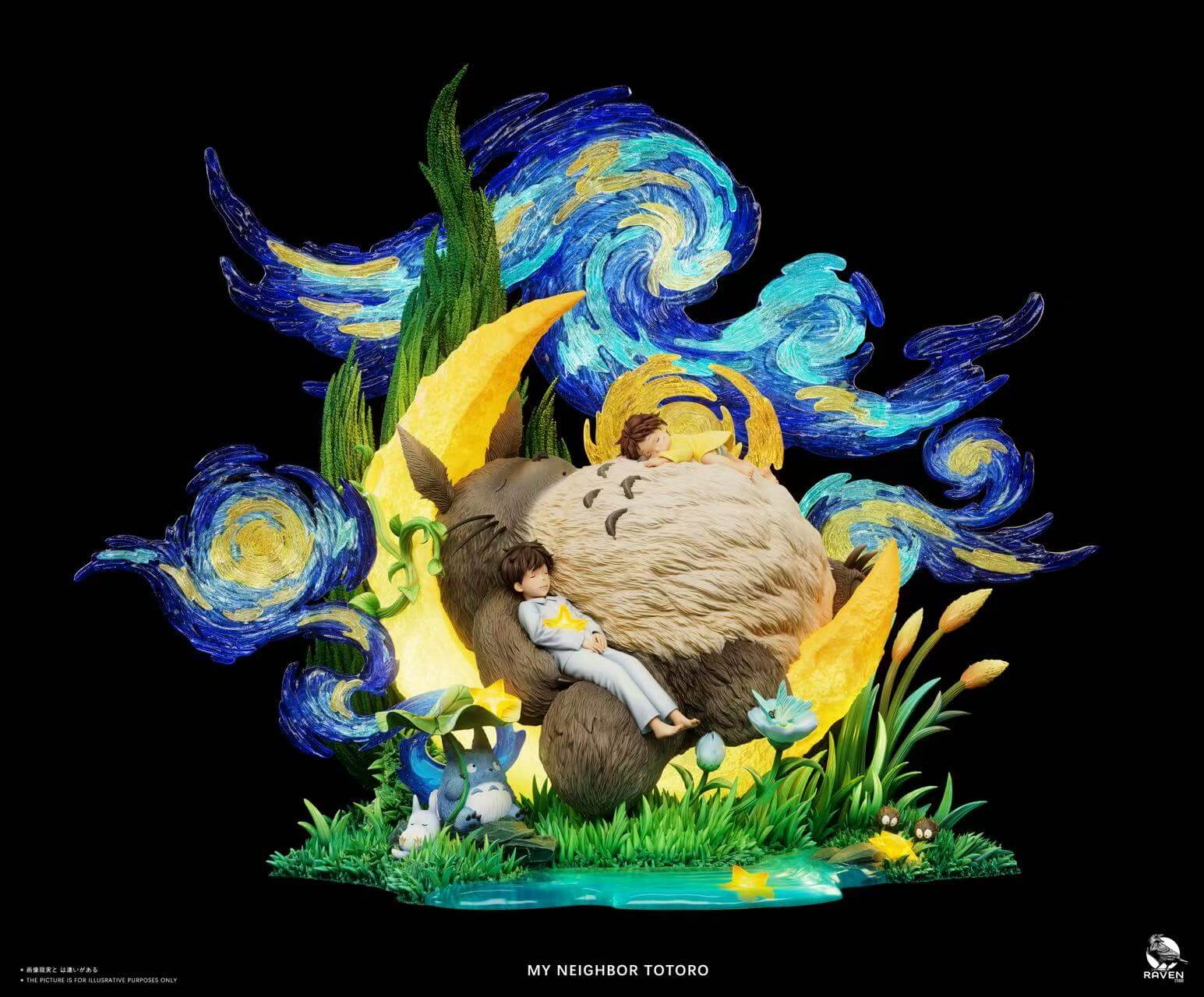 My Neighbor Totoro – Totoro & Mei & Satsuki Kusakabe - GK Resin Statue ...